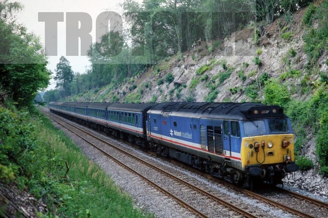 35MM SLIDE BR British Rail Diesel Loco Class 50 50027 1990 Original £3. ...