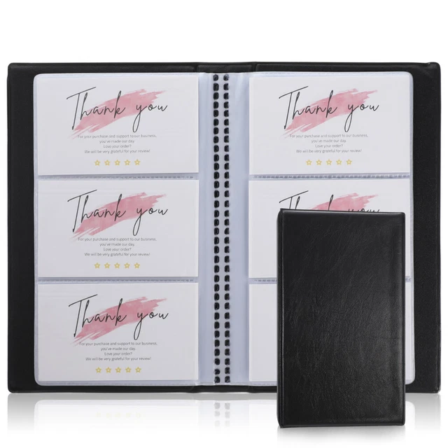 BUSINESS CARD BOOK Name Card Pocket Credit Card Storage Holder Business ...