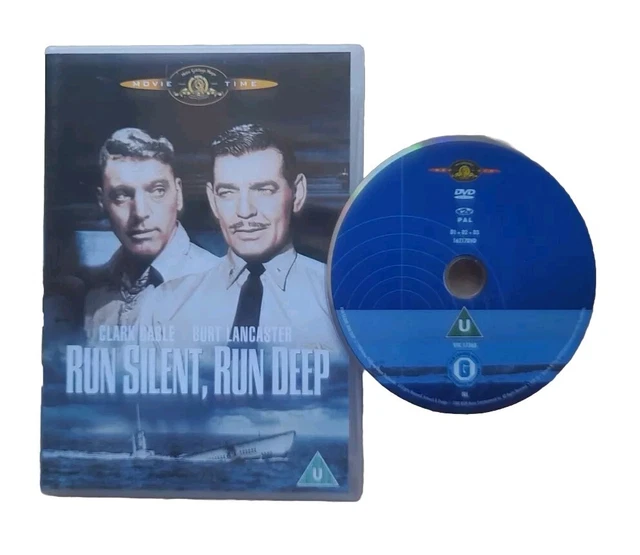 RUN SILENT, RUN Deep DVD - Clark Gable, Burt Lancaster - 1958 B&W WW2 ...