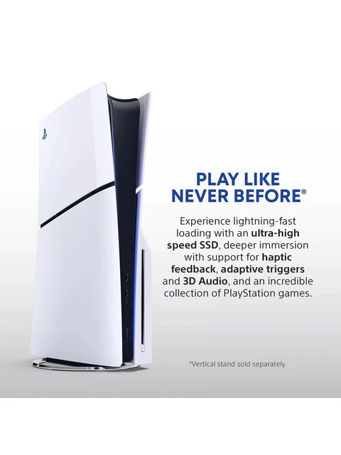 SONY PLAYSTATION 5 Slim (PS5) Disc Edition Console - White (NO ...