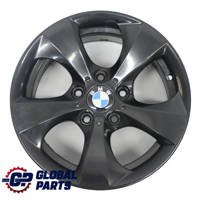 BMW E90 F30 Black Alloy Wheel Rim Left N/S 16" Streamline 306 7J ET:31 ...