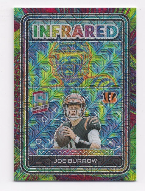 JOE BURROW 2023 Spectra Infrared Meta Prizm #'D /25! Cincinnati Bengals ...
