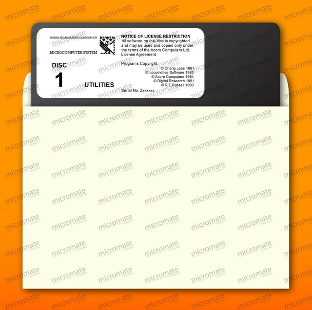 ACORN BBC MICRO Z80 Co-Processor CP/M 2.2 System Boot Floppy Disk 5.25 ...