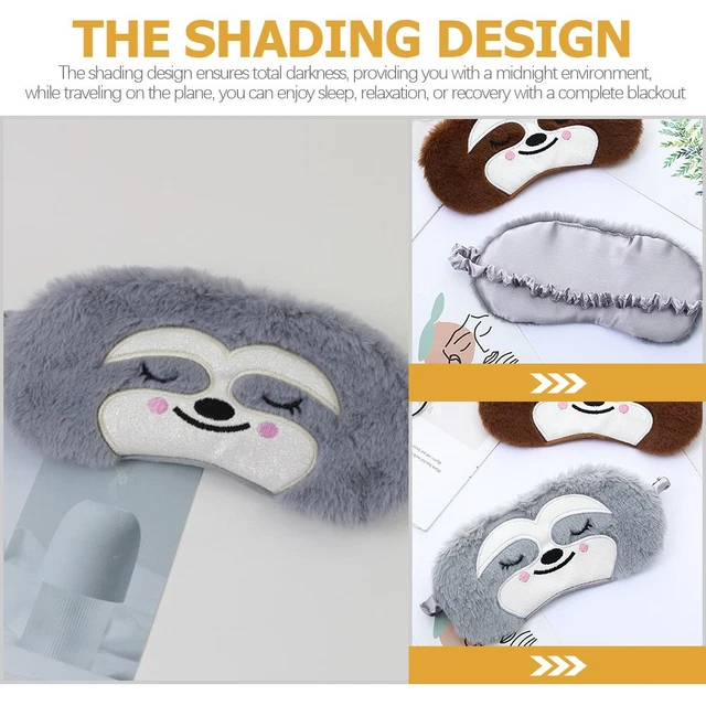 SLOTH EYE PATCH Sleep Mask Multi-function Cover Sleeping Light Blocking ...