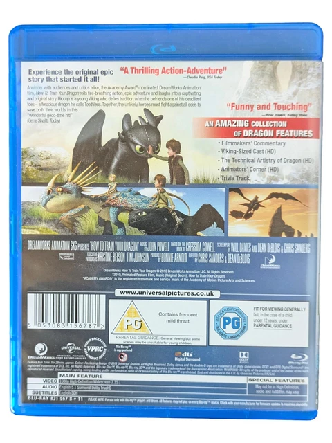 DRACHENZÄHMEN LEICHT GEMACHT Blu-Ray DreamWorks Animation Abenteuer FSK 6 EUR 16,95 - PicClick DE