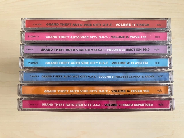 GRAND THEFT AUTO Vice City Official Soundtrack _ 7 X CD Album OST ...