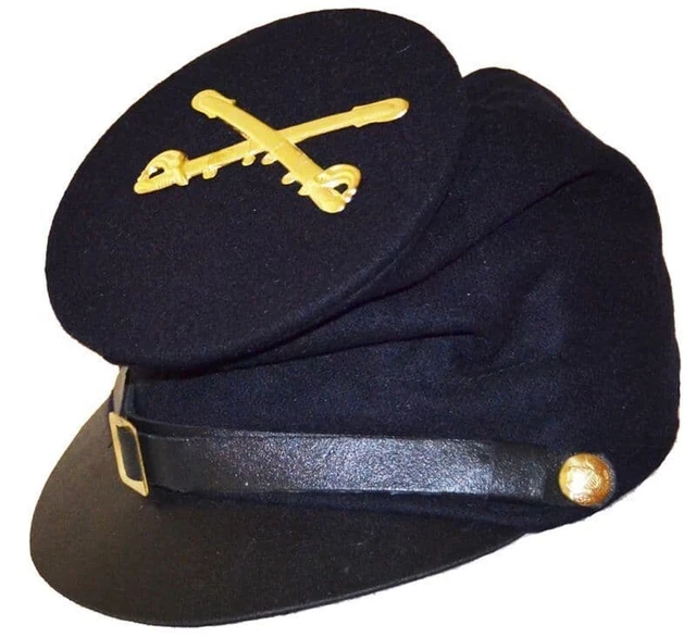AMERICAN CIVIL WAR Union McDowell Cavalry Badged Forage Cap Hat Large ...