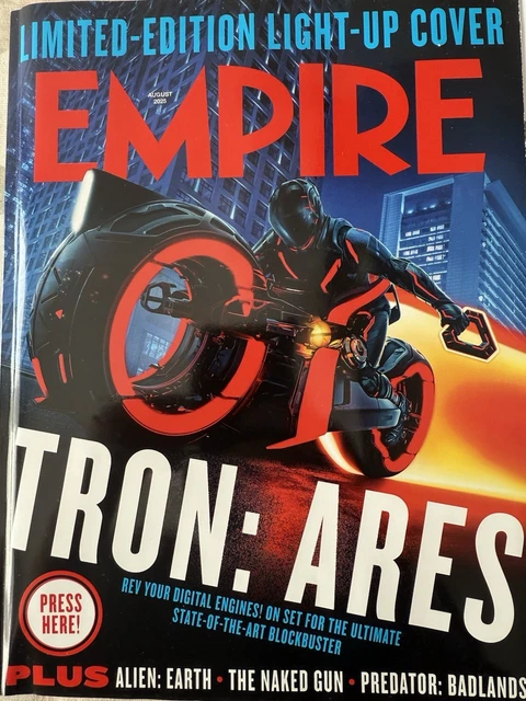 EMPIRE MAGAZINE AUGUST 2025 8/25 Tron: Ares Limited Edition Light Up ...