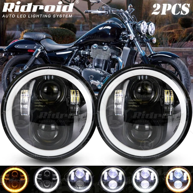PER TRIUMPH SPEED Street Triple Rocket Halo fari LED 5,75" coppia ...