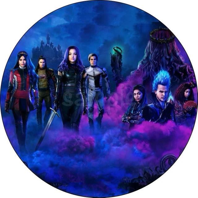 DESCENDANTS EDIBLE CAKE Topper Premium Wafer Paper Birthday Party Deco ...