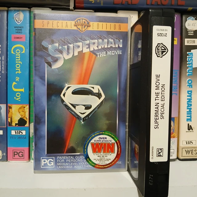 1978 SUPERMAN THE Movie- Special Edition Vhs- Small Box- Christopher ...