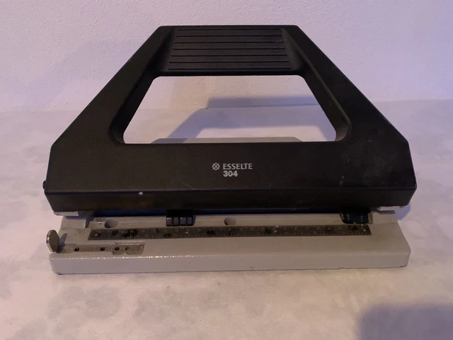 VECCHIA FORATRICE VINTAGE carta BUCATRICE in metallo PUNZONATRICE ...