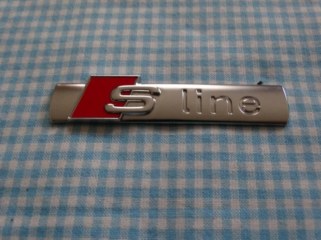 LOGO S LINE audi embleme sigle insigne badge A1 A2 A3 A4 A5 A6 aile ...