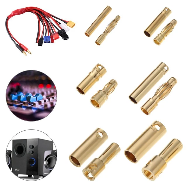 AIRPLANE RC BATTERY Connector High Current Male Female Plugs Bullet ...