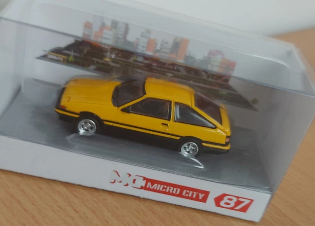 MICRO CITY MC87 Toyota AE86 jaune 1:87 HO H0 EUR 19,00 - PicClick FR
