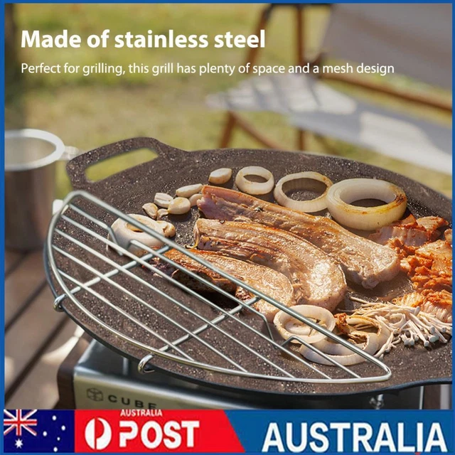 BAKING GRIDDLE ANTI-SCORCH Barbecue Grid for Outdoor Camping Bbq Tools ...