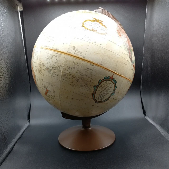 VINTAGE REPLOGLE 12& World Globe Raised Relief Map USSR Made in USA C3 ... VINTAGE REPLOGLE 12& World Globe Raised Relief Map USSR Made in USA C3 ...