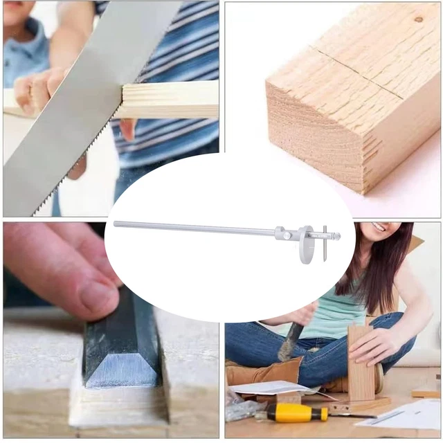 WHEEL MARKING GAUGE Sliding Mark Scraper Parallel Line Drawing Wood ...