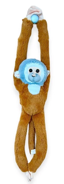 GIBBON MONKEY APE Soft Toy Hanging Hugging Hugger Deluxebase 20" Plush ...