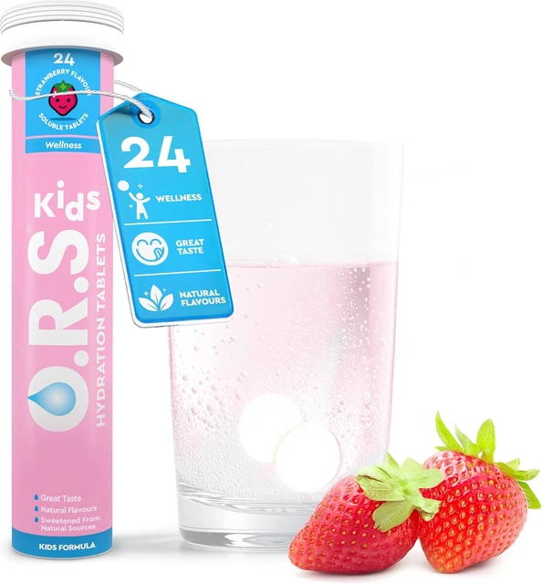 O.R.S HYDRATION TABLET with Electrolytes for Kids for Effective ...