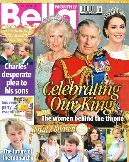 BELLA REVISTA CORONATION Especial, King Charles, Reina Consorte Camilla ...