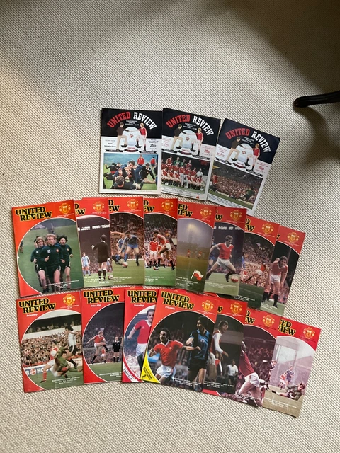 MANCHESTER UNITED PROGRAMMES £1.13 - PicClick UK