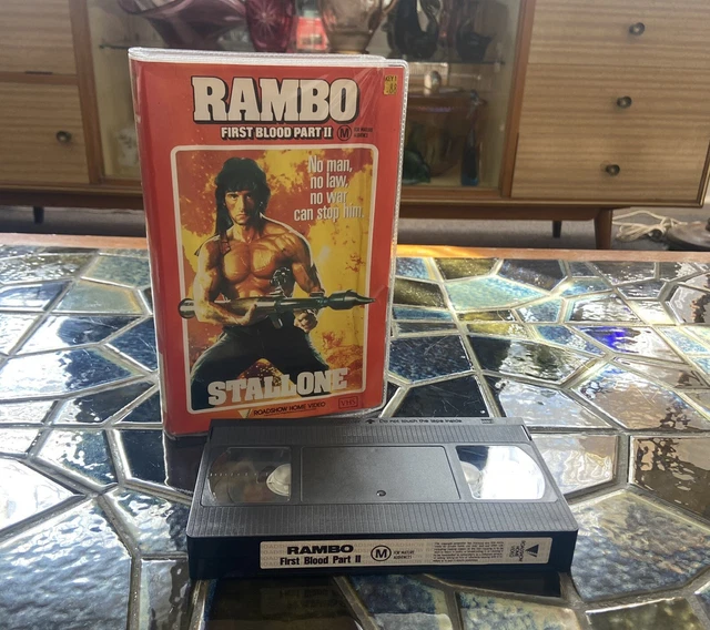 RAMBO FIRST BLOOD PART 2 VHS Clam Shell Video Tape Vintage 80’s ...