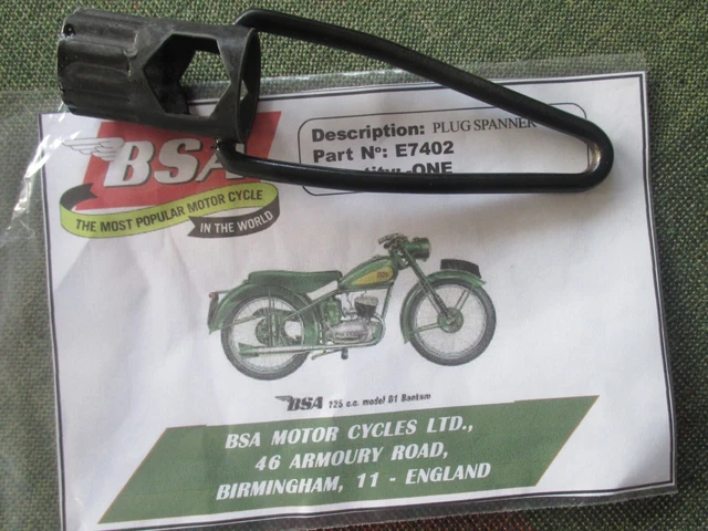 BSA MOTORCYCLE - Folding Toolkit Plug Spanner - New Old Stock £5.99 ...