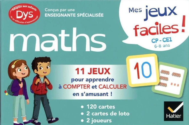 MES JEUX DE maths facile ! CP CE1 ; dys EUR 12,99 - PicClick FR