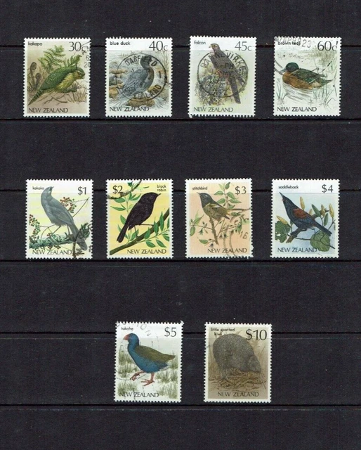 New Zealand 1982 Native Birds Part Definitive Set Fine Used £450 Picclick Uk