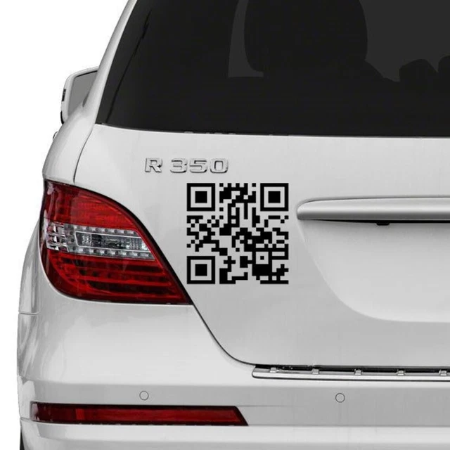 CUSTOM QR CODE Sticker Personalized Design Wall Business Vinyl ...