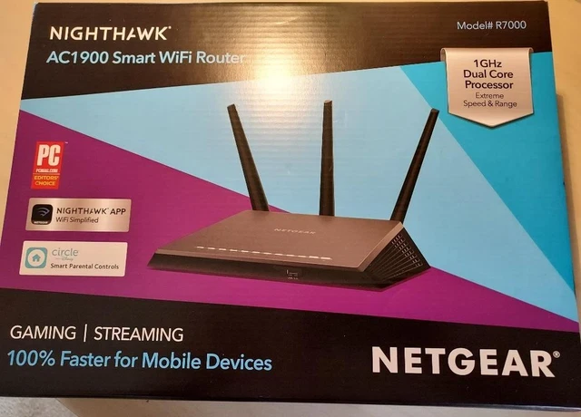 NETGEAR &NIGHTHAWK& AC1900 Smart WiFi Router Model# R7000 $25.00 - PicClick