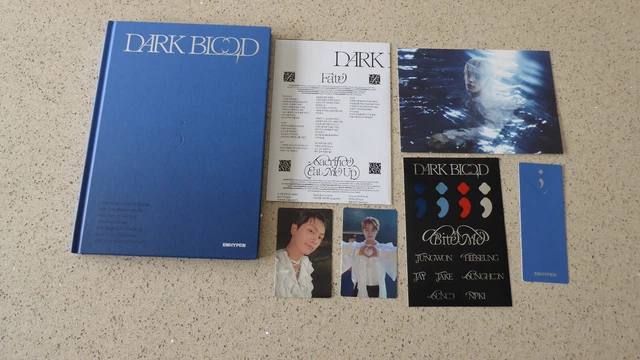 OFFICIAL ENHYPEN DARK Blood Album - Half Ver - Jay & Sunoo Photocard ...