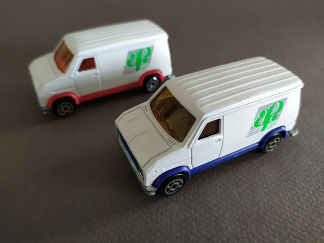 MAJORETTE MAJOPUB FOURGON 1/65 MADE IN FRANCE ensemble de 2 fourgons ...