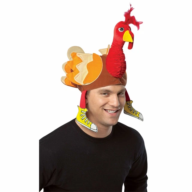TURKEY ANIMAL CHRISTMAS Thanksgiving Deluxe Men Women Costume Hat $49. ...
