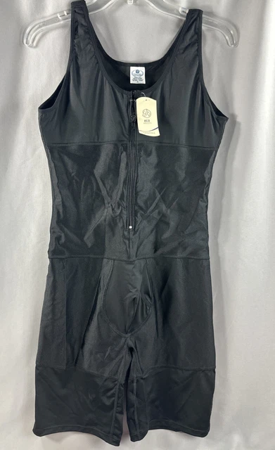 MEN’S GIRDLE HIGH Compression Garment Post Surgical Bodysuit- Black ...