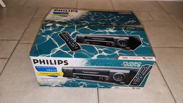 PHILIPS K7 VHS Cassette Recorder Player VCR in Box £31.31 - PicClick UK