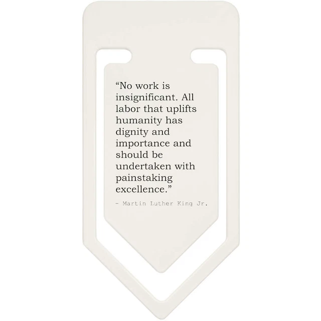 WORK MARTIN LUTHER King Jr. Quote Plastic Paper Clips (CC030178) £3.99 ...