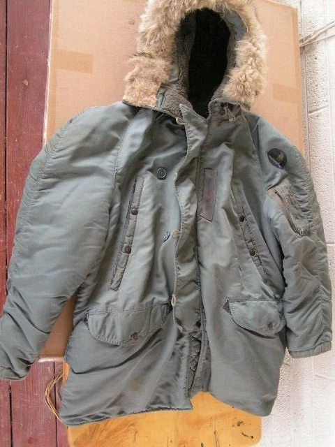 VINTAGE USAF TYPE-3B Air Crew Heavy Jacket Parka Vietnam MEDIUM £71.50 - PicClick UK