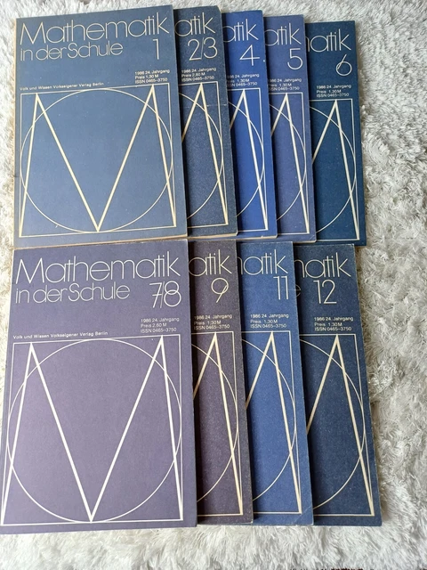 DDR UNTERRICHTSHILFEN LEHRER Studium Mathematik in der Schule Klasse 1 ...