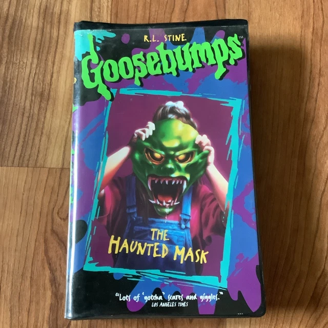 GOOSEBUMPS THE HAUNTED Mask VHS Cassette Tape Purple Clamshell Original ...