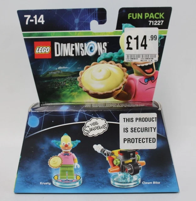 LEGO DIMENSIONS 71227 The Simspons Krusty The Clown w Bike Fun Pack NEW ...