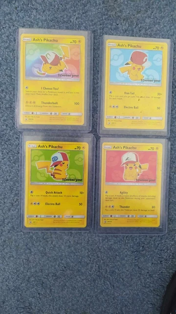 POKEMON ASH'S PIKACHU Complete Set I Choose You Movie Promo EUR 80,71 ...