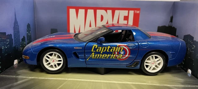 VOITURE MINIATURE CHEVROLET CORVETTE C5 Captain América au 1/24 EUR 10 ...