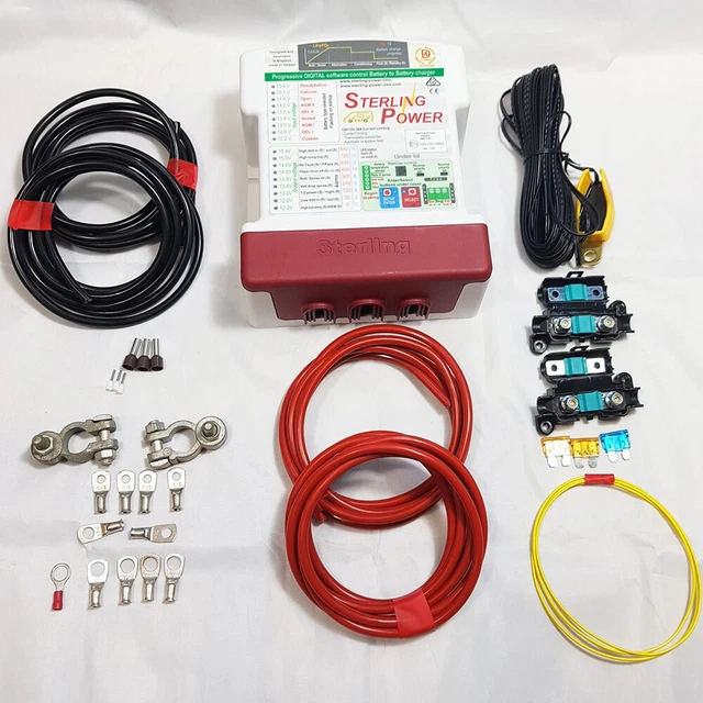 STERLING POWER BB1230 B2B DC-DC 12v 30A Amp Full Charging Kit - Split ...