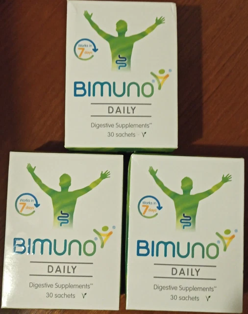 BIMUNO DAILY PREBIOTIC 3x30 Sachets (total 90) Digestive Supplement £61 ...