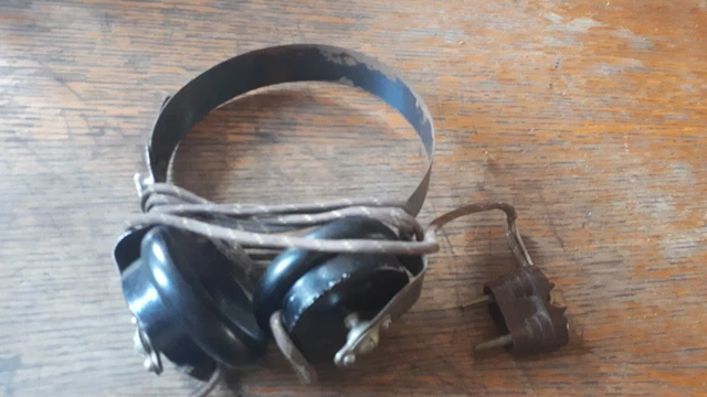 OLD WW2 RADIO Station Headset/Headphone/Tsf/Morse/Ww1 £12.89 - PicClick UK