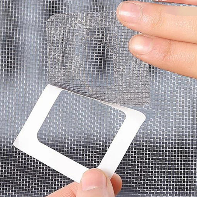 WINDOW DOOR SCREEN Net Fix Repair Sticky Patch Self Adhesive Kit ...
