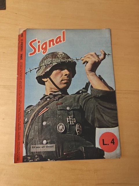 WW2 GERMAN ORIGINAL Signal magazine File 13 1944 Italian Edition £7.50 ...