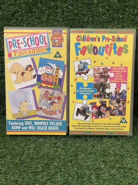 WOOLWORTHS CHILDRENS PRE-SCHOOL Favourites & Compilation VHS Video ...